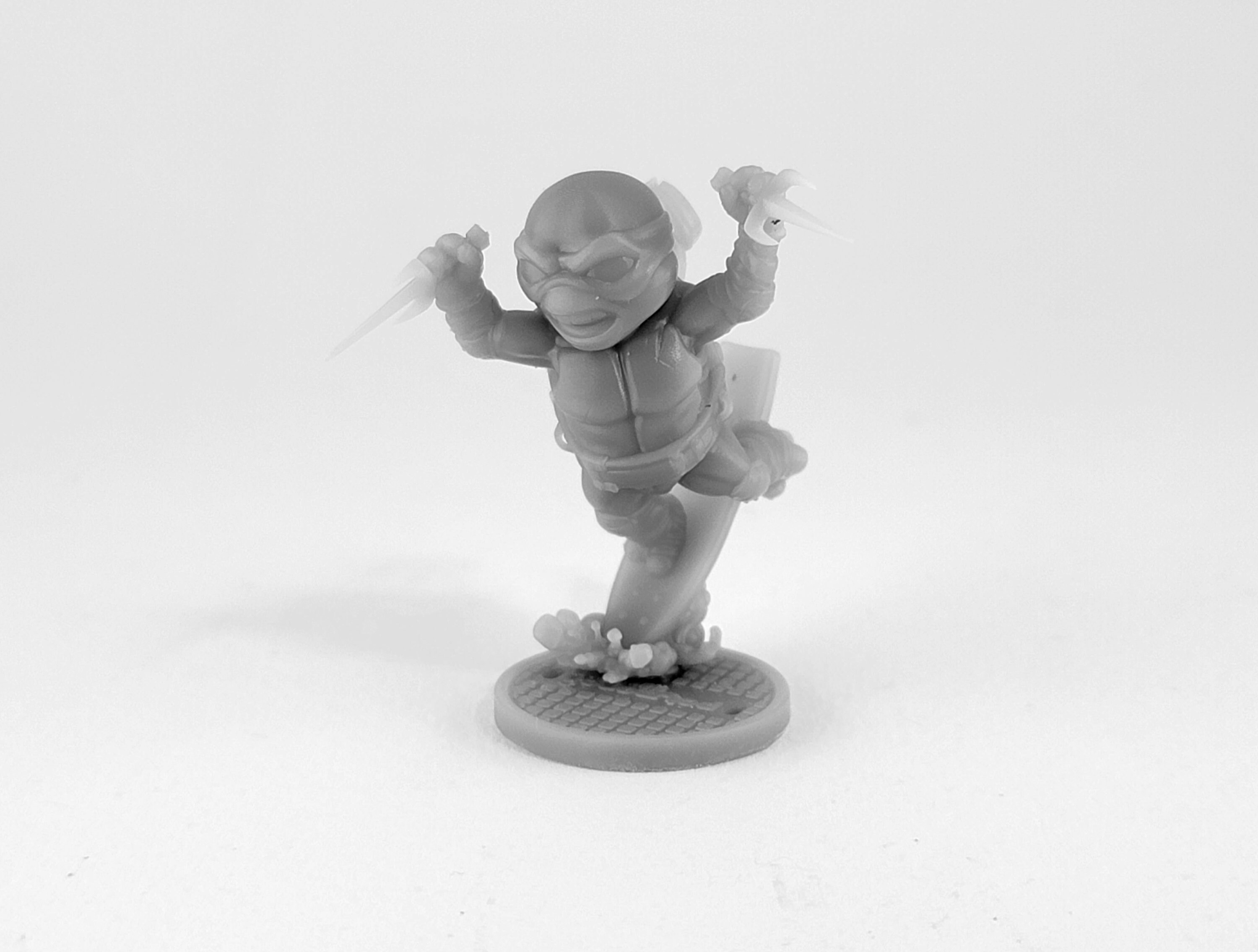 Chibi Skateshop Turtle Set 3d Printed Miniatures - Etsy