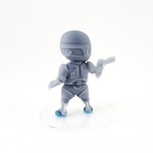 Chibi - Robocop - 3d Printed Miniature - Etsy