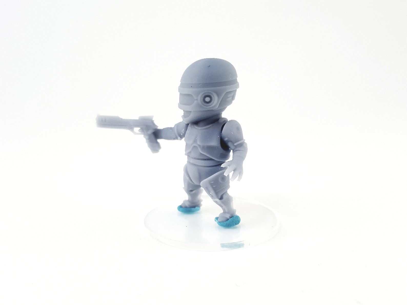 Chibi Robocop 3d Printed Miniature - Etsy