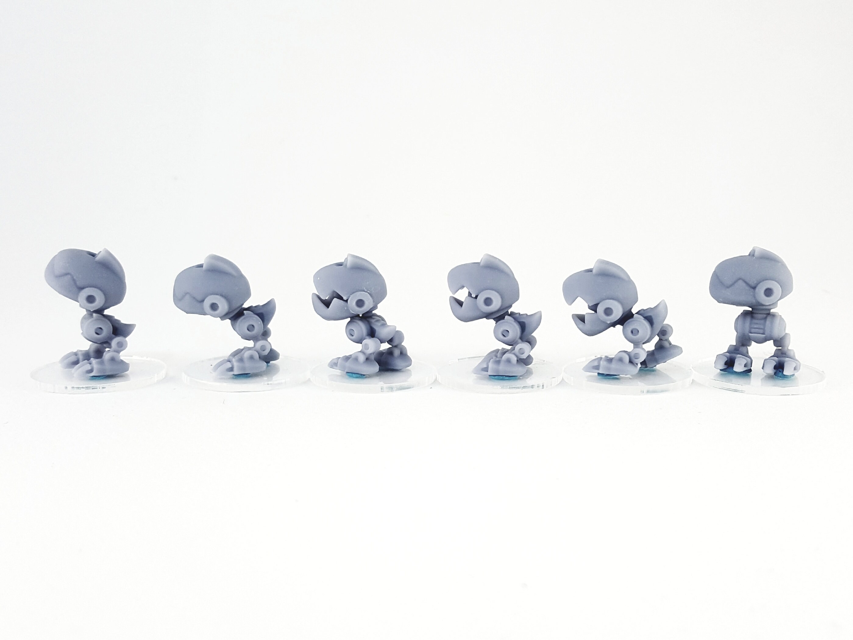 Chibi Mirrored Mini Moles X6 3d Printed Miniatures - Etsy