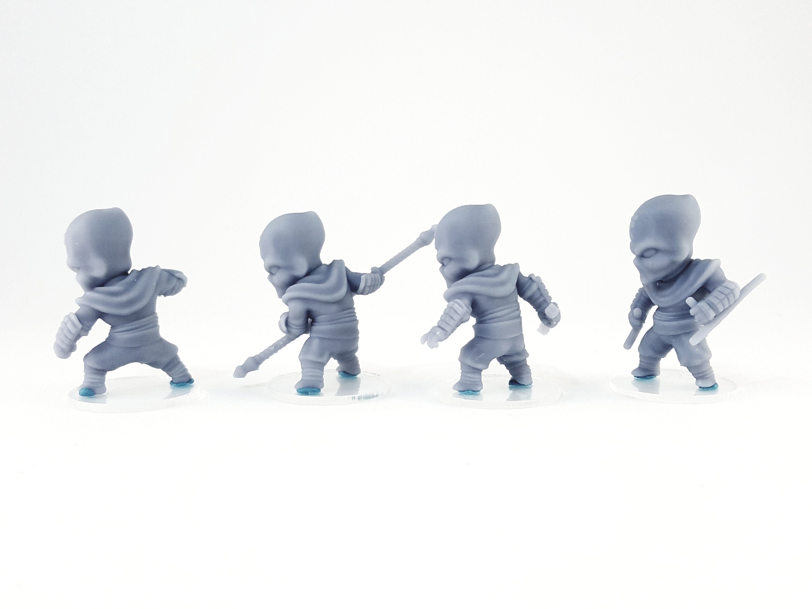 Chibi Sole Soldiers Classic X4 3d Printed Miniatures - Etsy