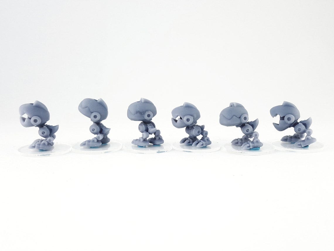 Chibi Mini Moles X6 3d Printed Miniatures - Etsy