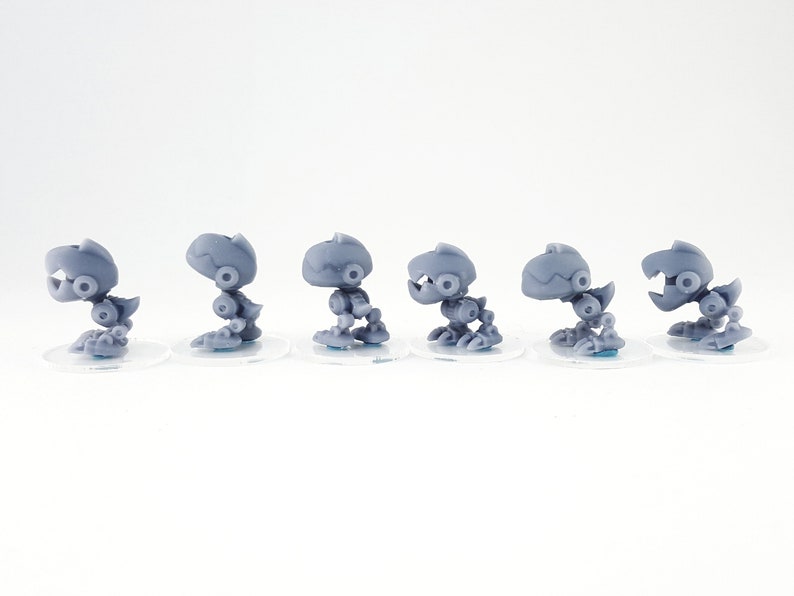 Chibi Mini Moles X6 3d Printed Miniatures - Etsy