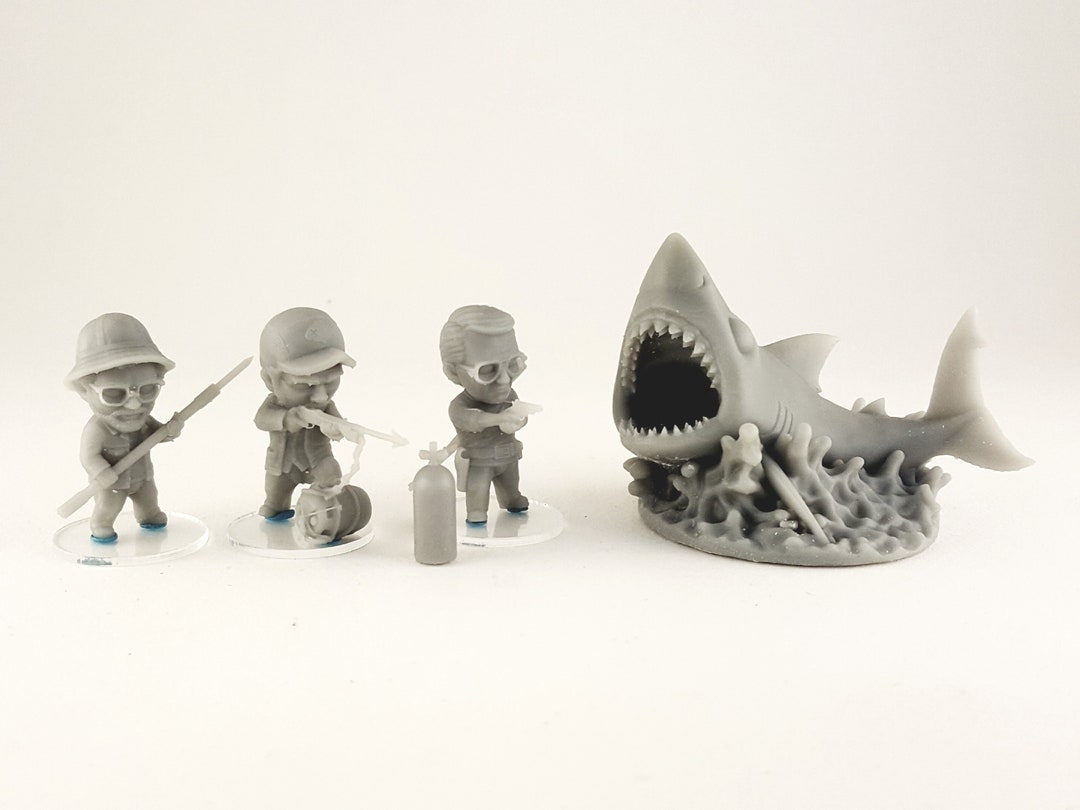 Chibi - Jaws Set - 3d Printed Miniatures - Etsy
