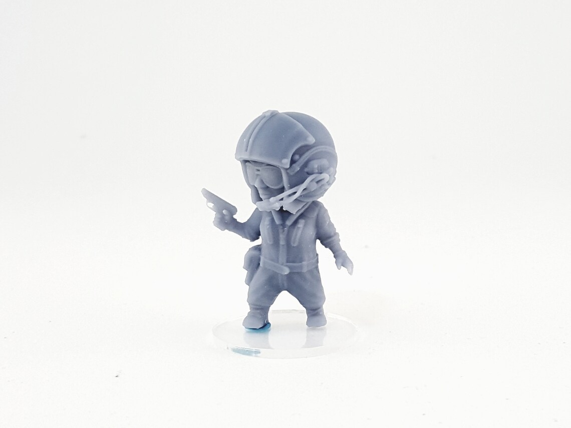 Chibi - Corporal Ferro Alternate - 3d Printed Miniature - Etsy
