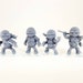 Chibi Jaws Set 3d Printed Miniatures - Etsy
