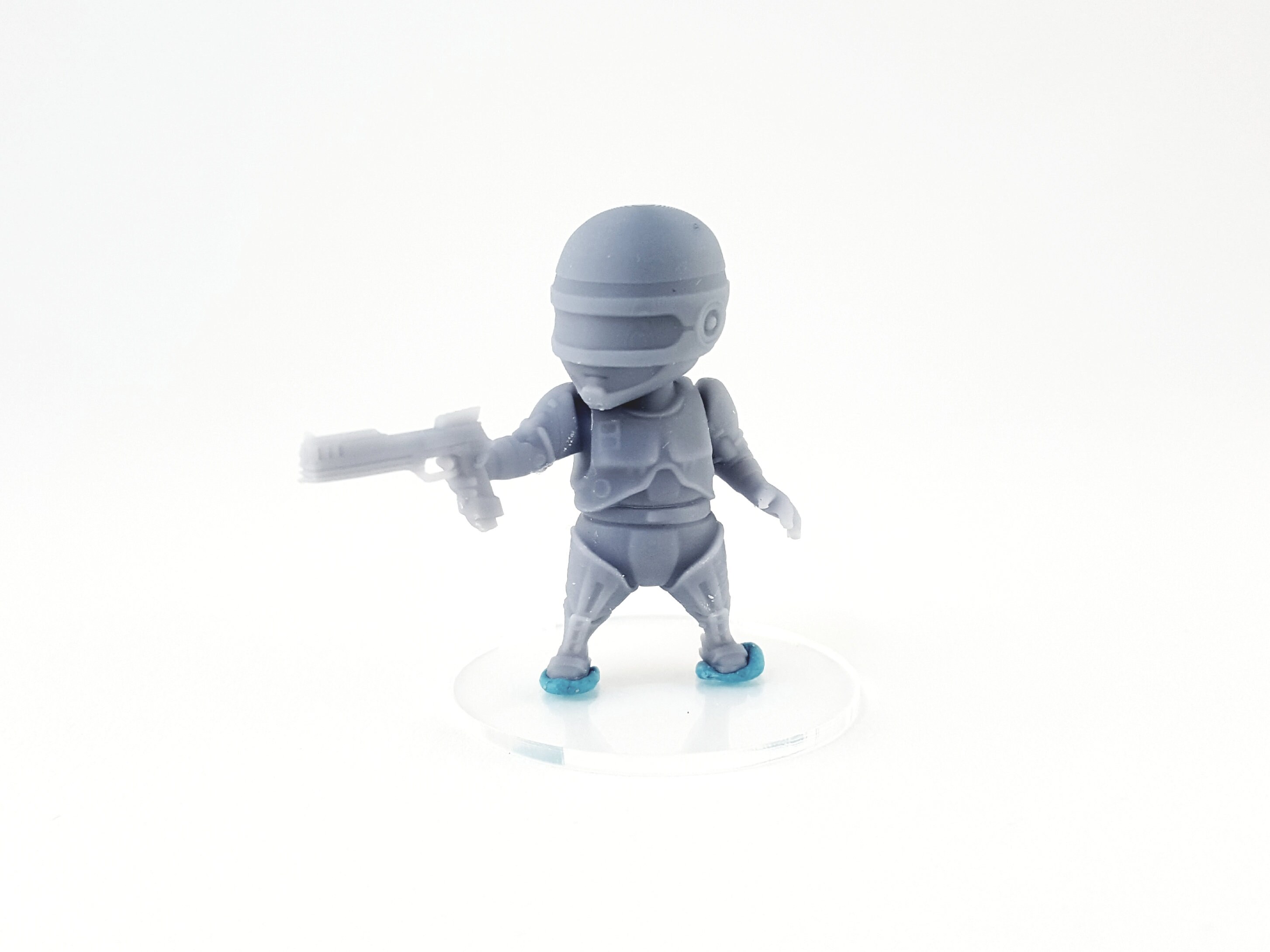 Chibi Robocop 3d Printed Miniature - Etsy