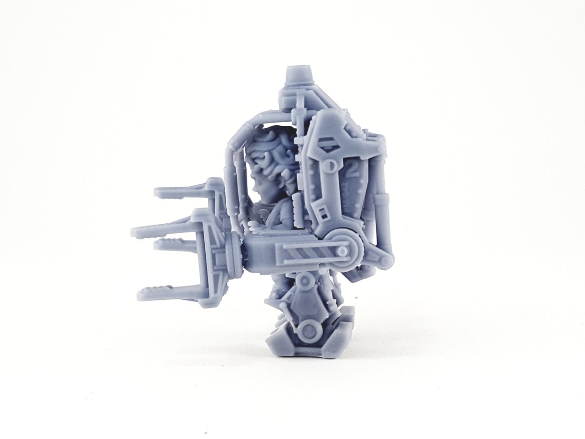 Chibi - Ripley Piloted Powerloader (semi Pose-able) - 3d Printed ...