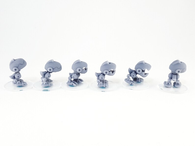 Chibi Mirrored Mini Moles X6 3d Printed Miniatures - Etsy