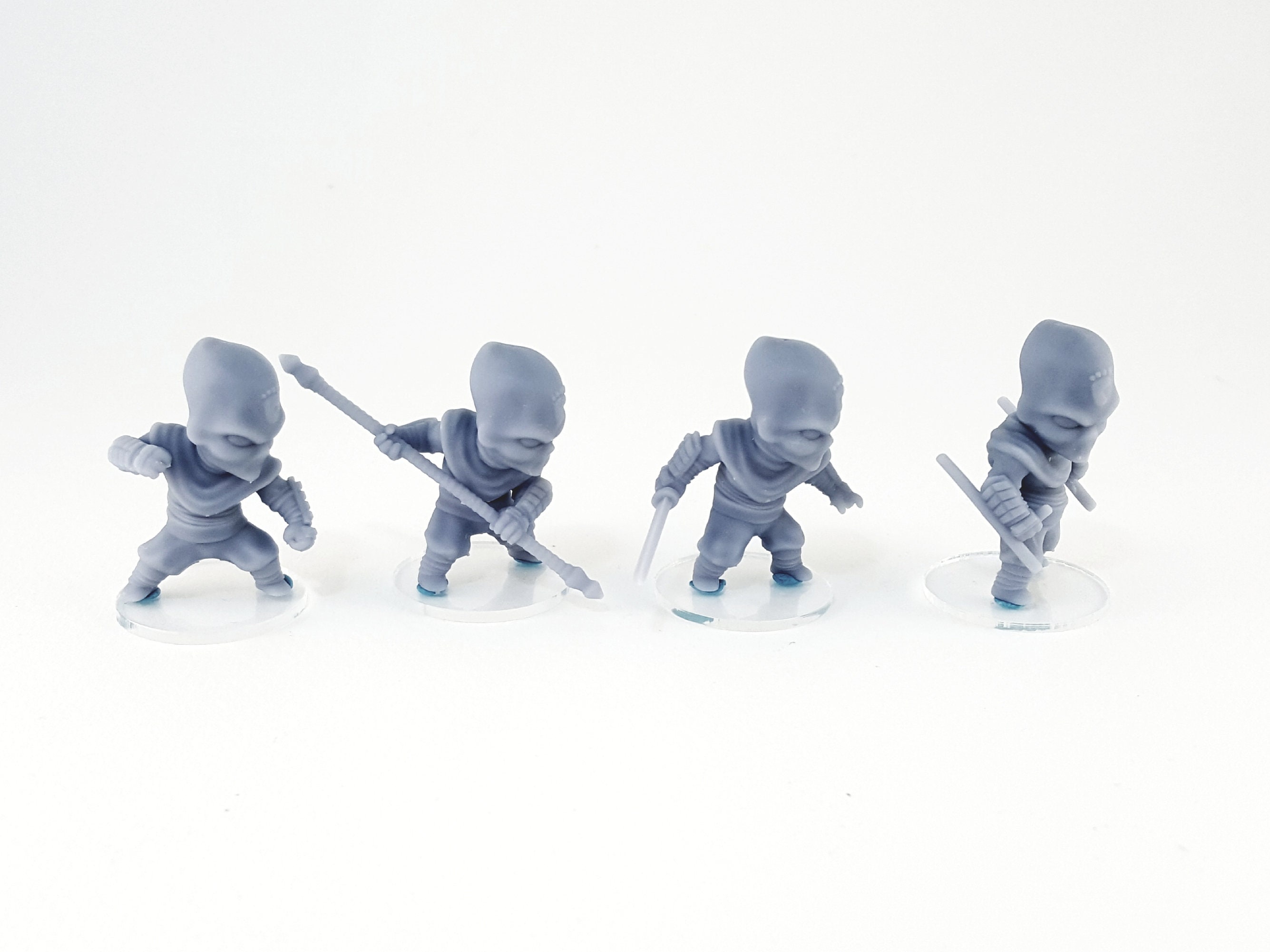 Chibi Sole Soldiers Classic X4 3d Printed Miniatures - Etsy