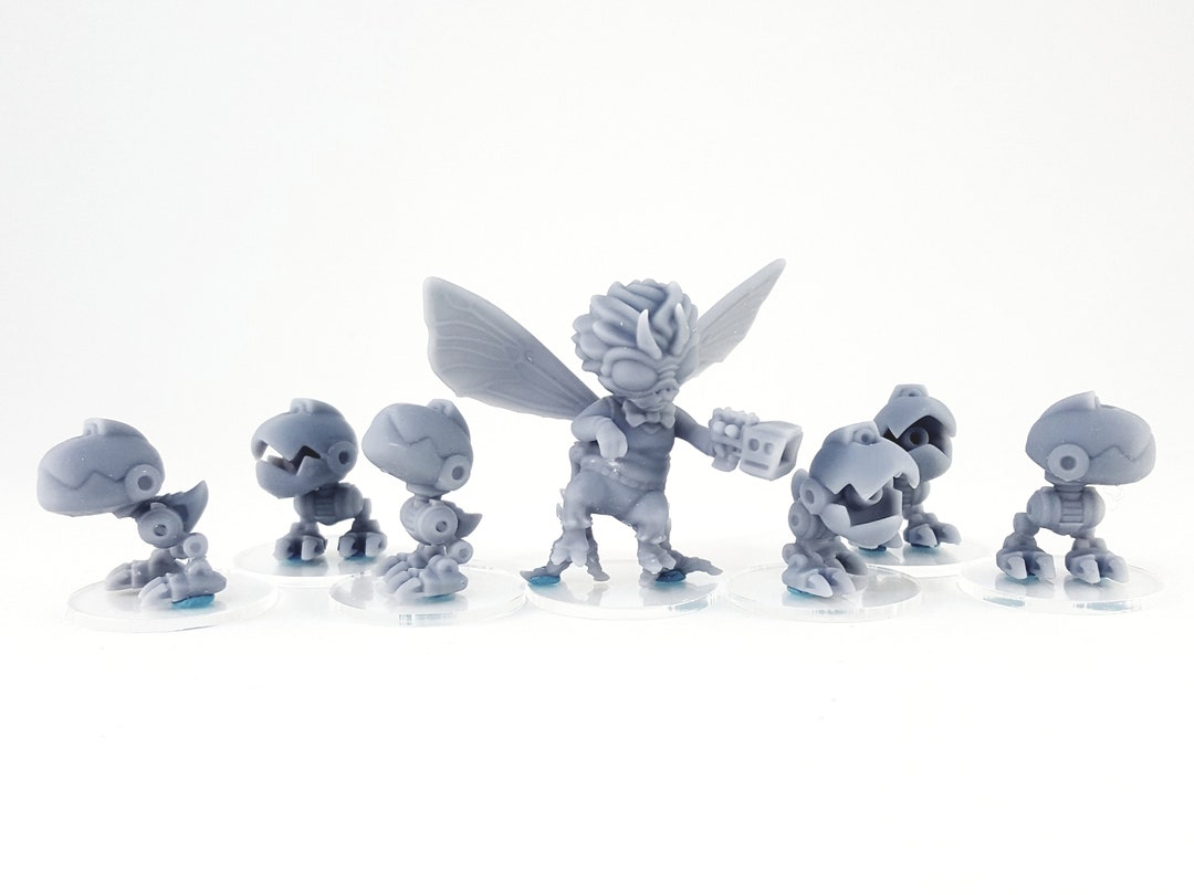 Chibi - Bernard Stackhouse Mutant Fly Set - 3d Printed Miniatures - Etsy