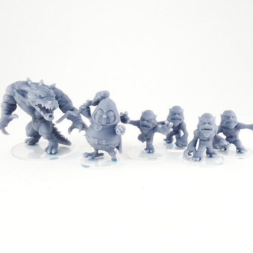 Chibi Jaws Set 3d Printed Miniatures - Etsy