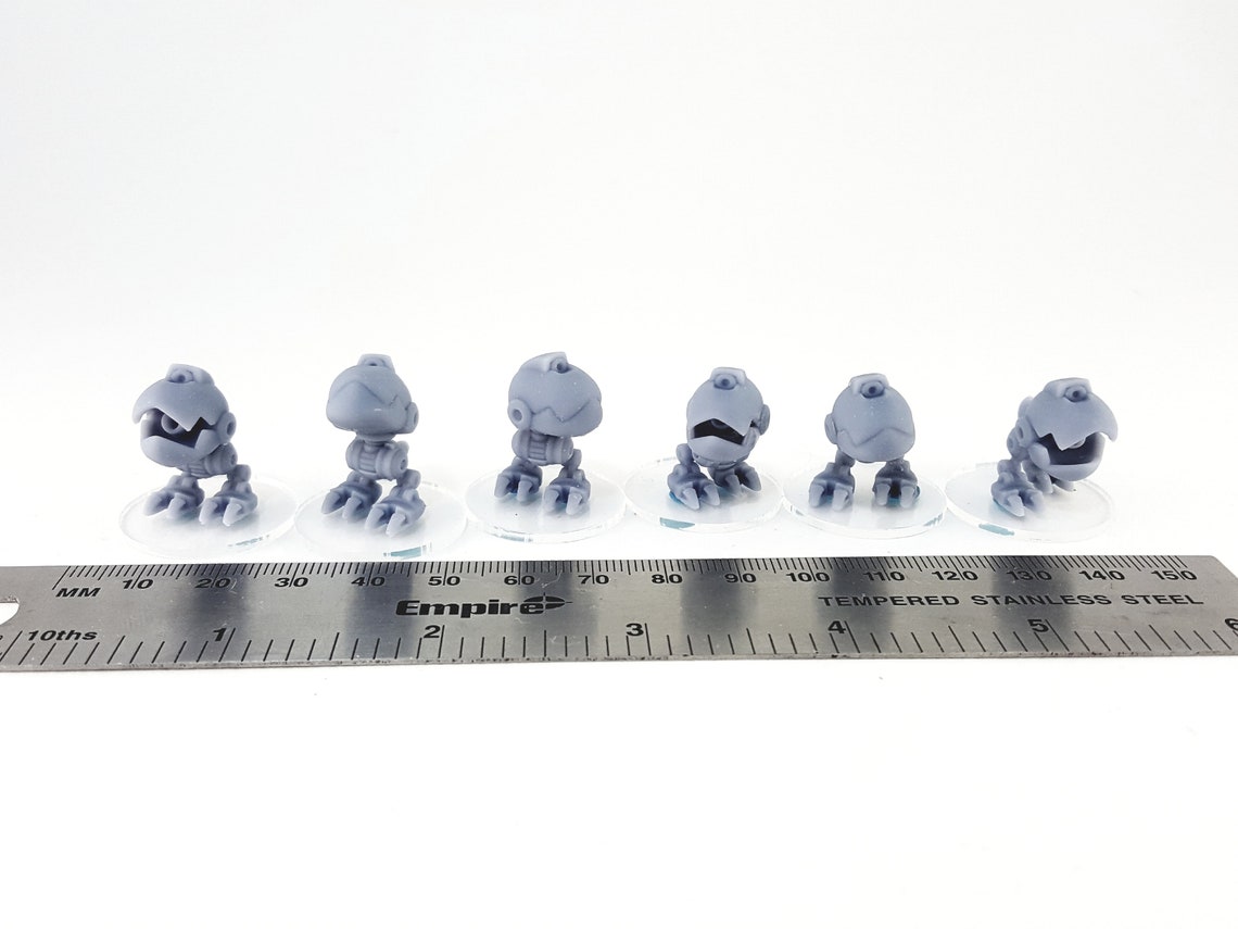 Chibi Mini Moles X6 3d Printed Miniatures - Etsy