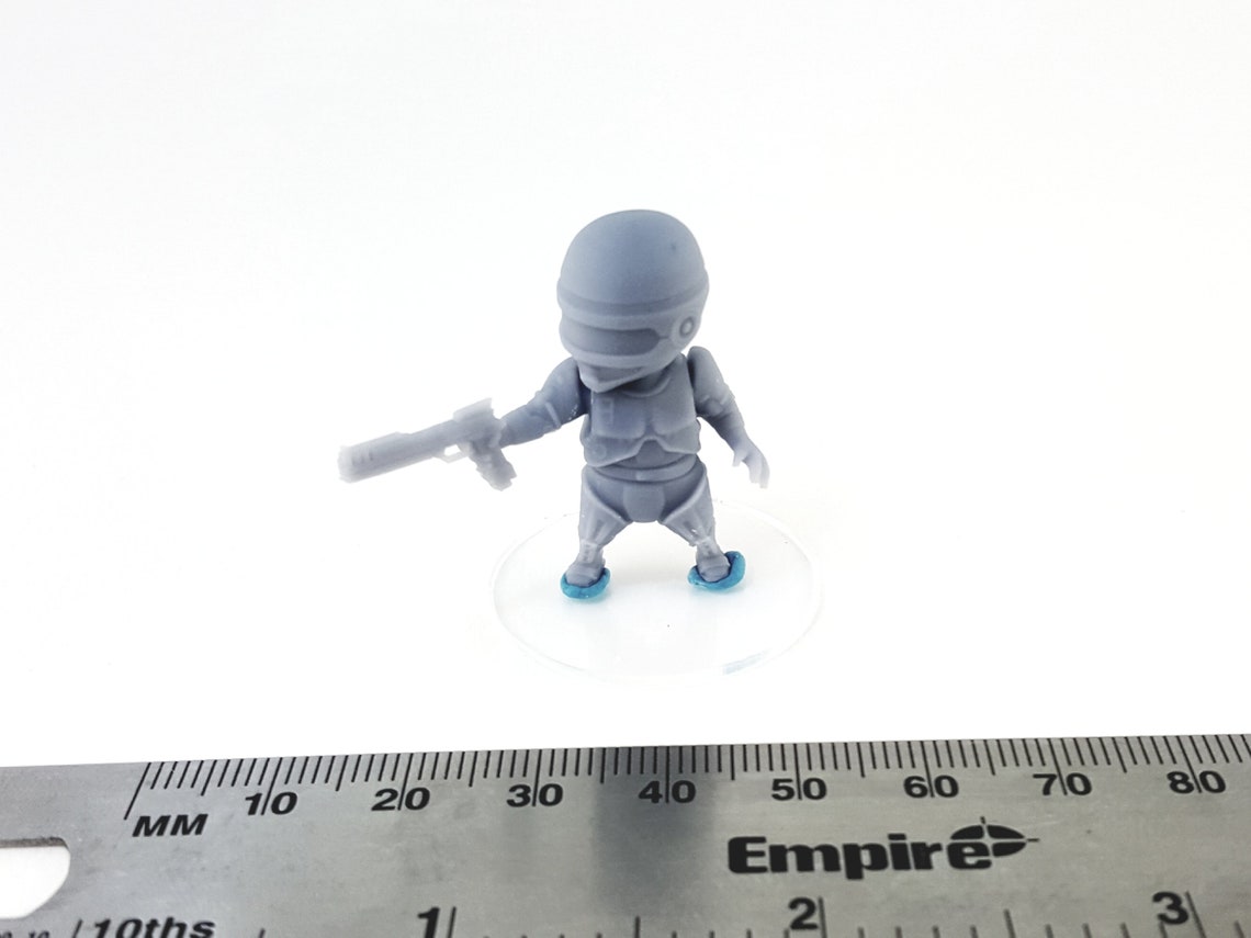Chibi Robocop 3d Printed Miniature - Etsy