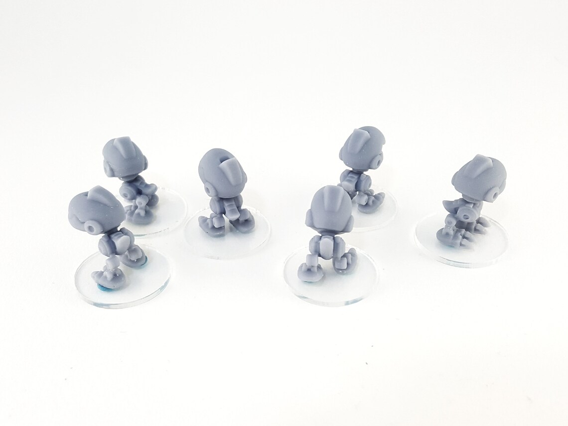Chibi Mini Moles X6 3d Printed Miniatures - Etsy