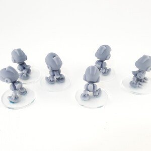 Chibi - Mini Moles X6 - 3d Printed Miniatures - Etsy