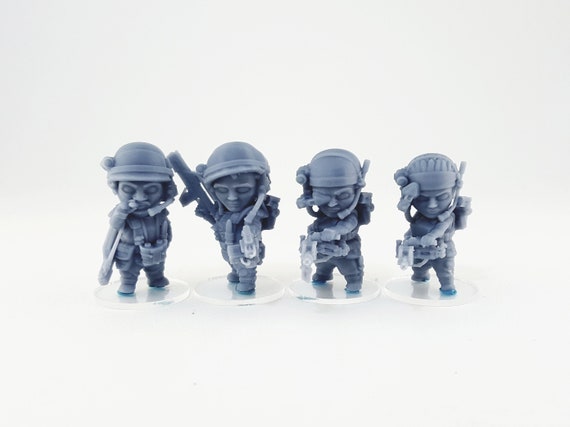 Chibi USMC Set 2 3d Printed Miniatures - Etsy UK