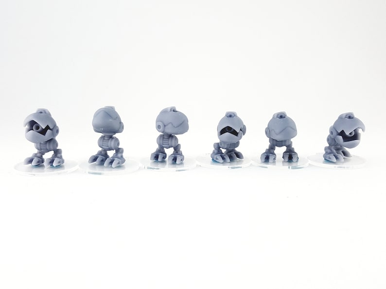 Chibi Mini Moles X6 3d Printed Miniatures - Etsy