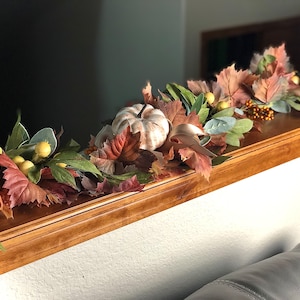 Fall Garland for Mantle - Autumn Garland for Mantel - Fall Mantel Decor ...