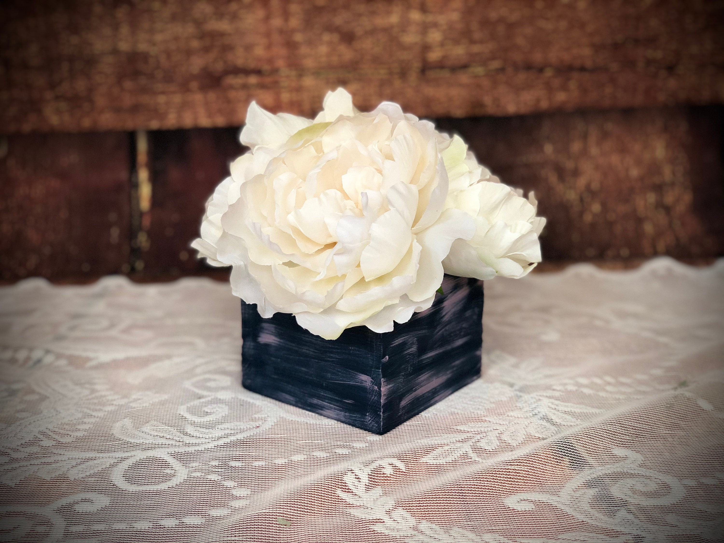 Small Wood Box Wooden Box Wood Box Rustic Wedding Decor Rustic | Etsy