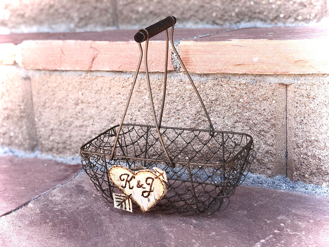 Rustic Wedding Decor - Boho Wedding Basket - Rustic Wedding Basket ...