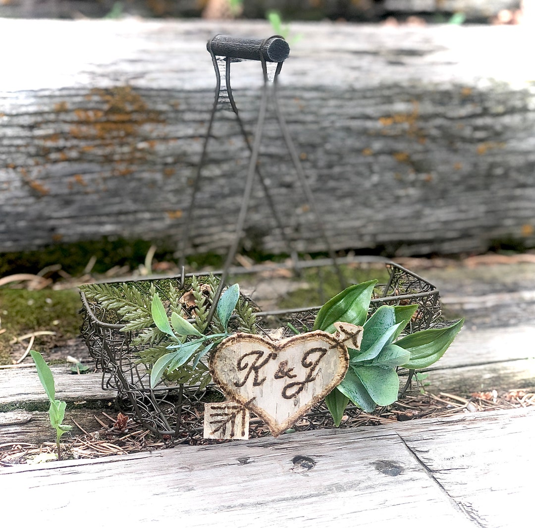 Rustic Wedding Decor - Boho Wedding Basket - Rustic Wedding Basket ...