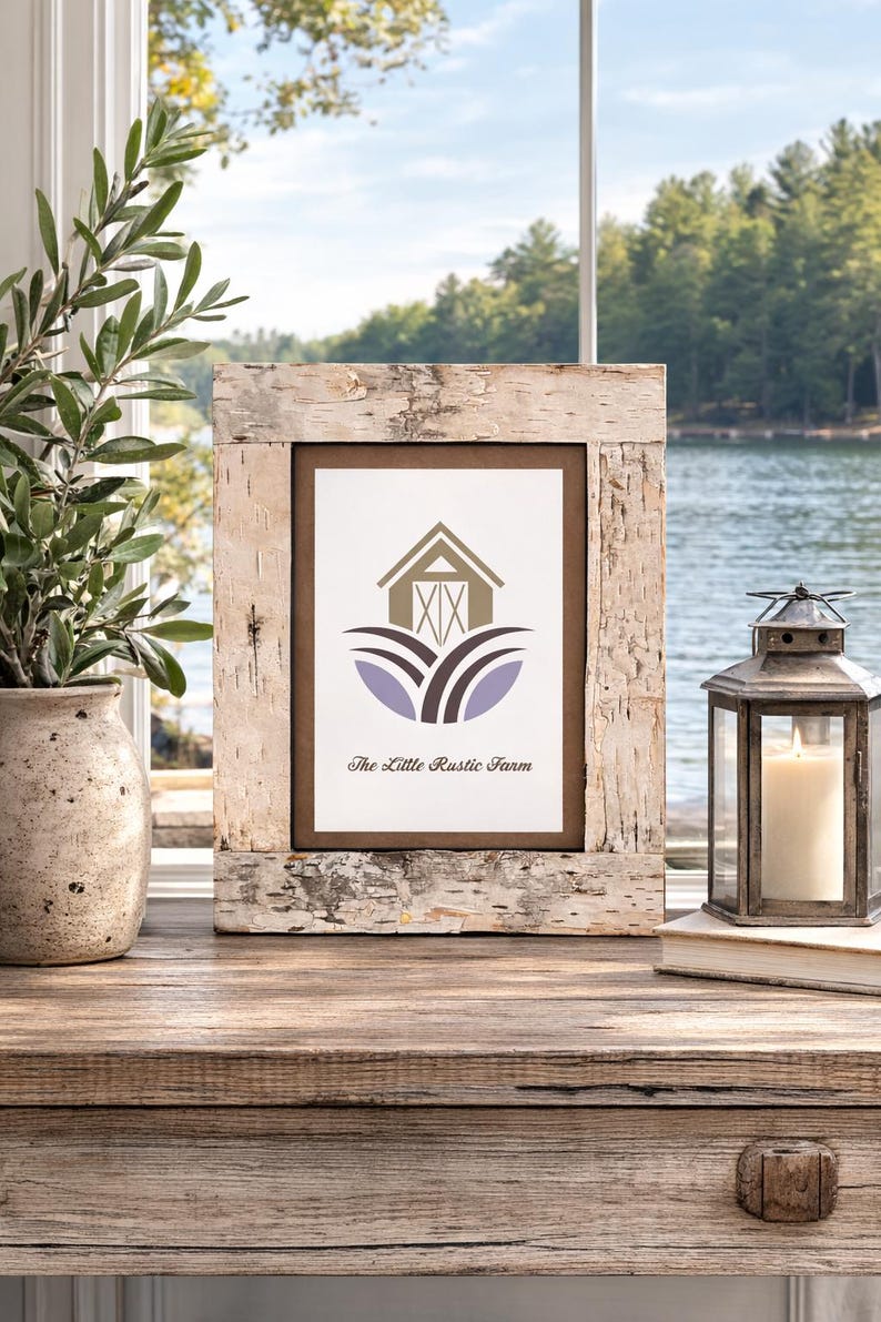 Birch Bark Picture Frame | Rustic Picture Frame | Lake House Decor ...