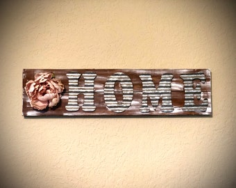 Corrugated Metal Sign - Etsy