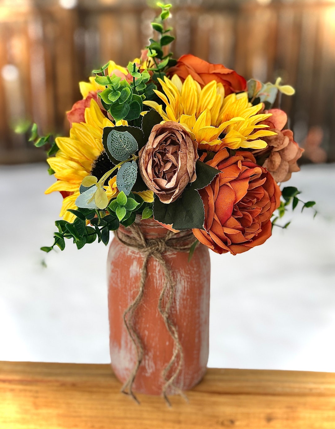 Burnt Orange Wedding Table Decor Burnt Orange Wedding Center Pieces ...