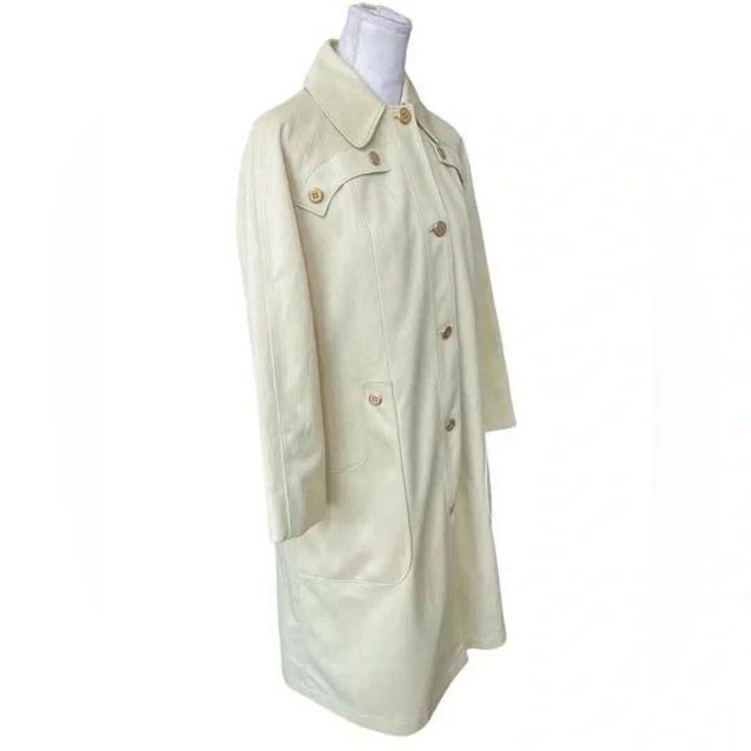 Vintage 1970s Misty Harbor Pale Lime Green Yellow Trench Coat ...