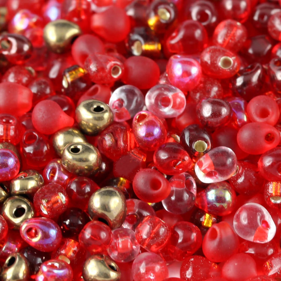 DP-MIX-18 Magma - Miyuki Drop Beads Mix 3.4mm - Etsy