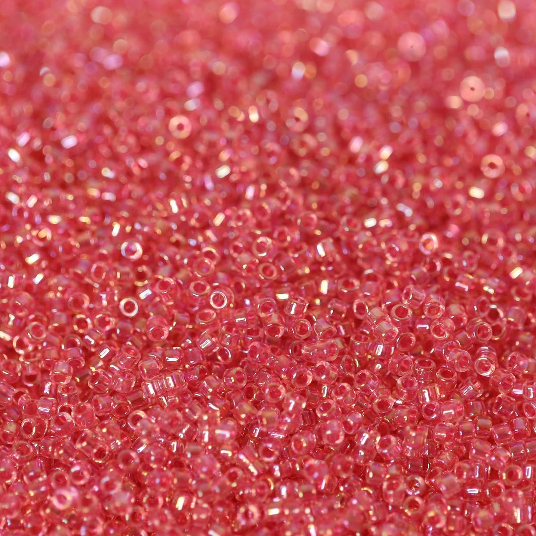 785 TOHO Treasure 11/0 - Inside-color Luster Crystal / Hot Pink Lined ...