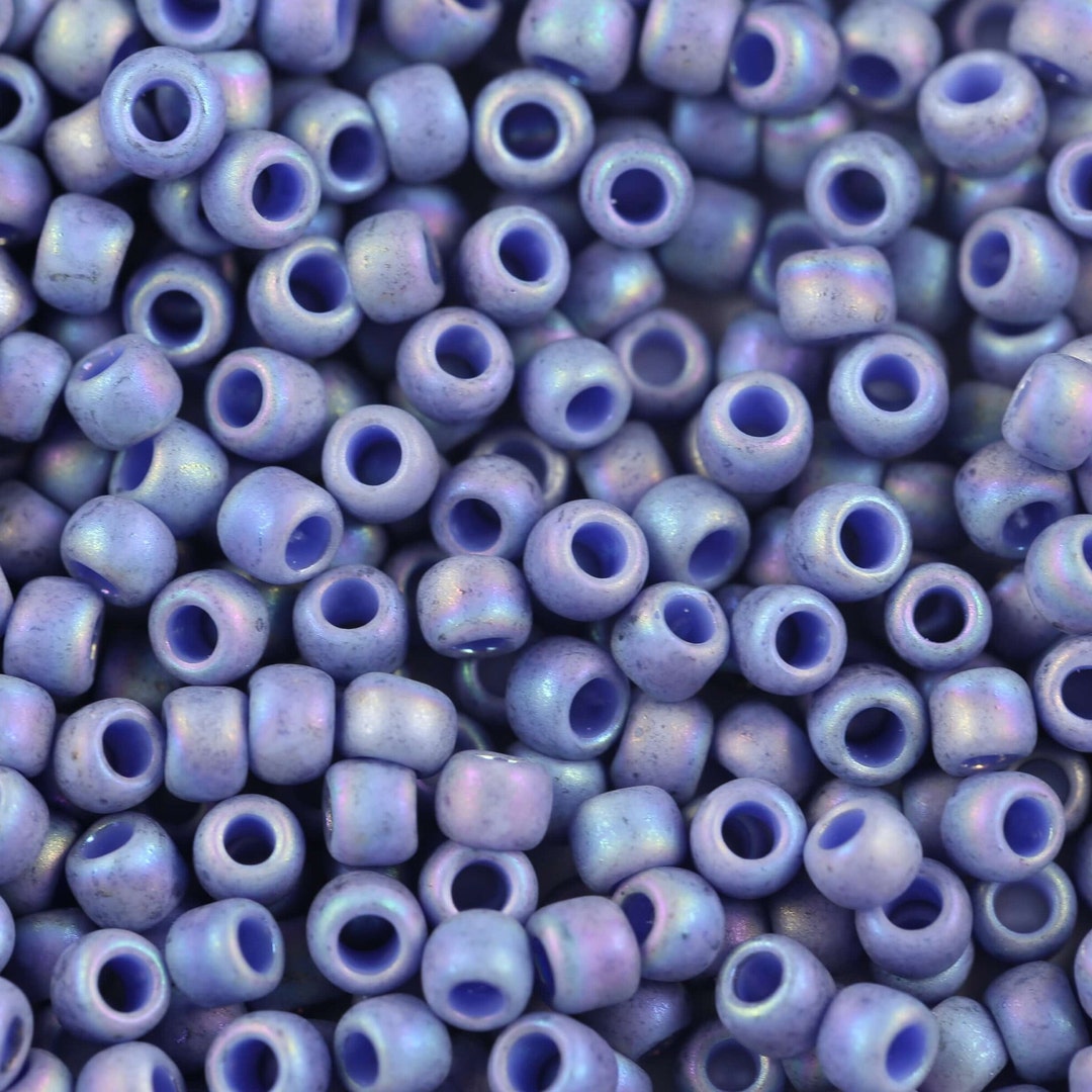 8-2636F TOHO 8/0 Round - Semi Glazed Rainbow Soft Blue - TOHO Seed ...