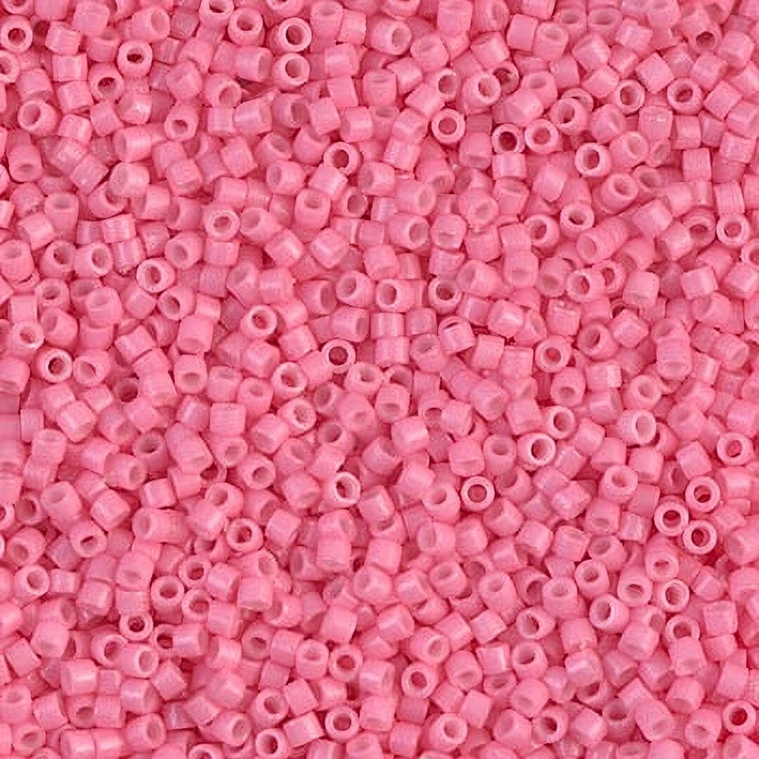DB2117 Delica 11/0 Duracoat Dyed Opaque Carnation - Miyuki Seed Beads ...
