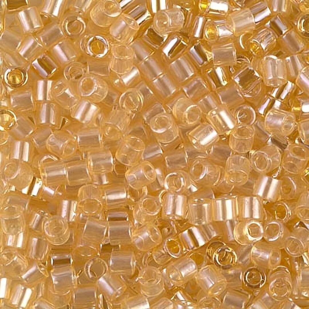 DBL0099 Delica 8/0 Transparent Light Topaz Luster - Miyuki Seed Beads ...