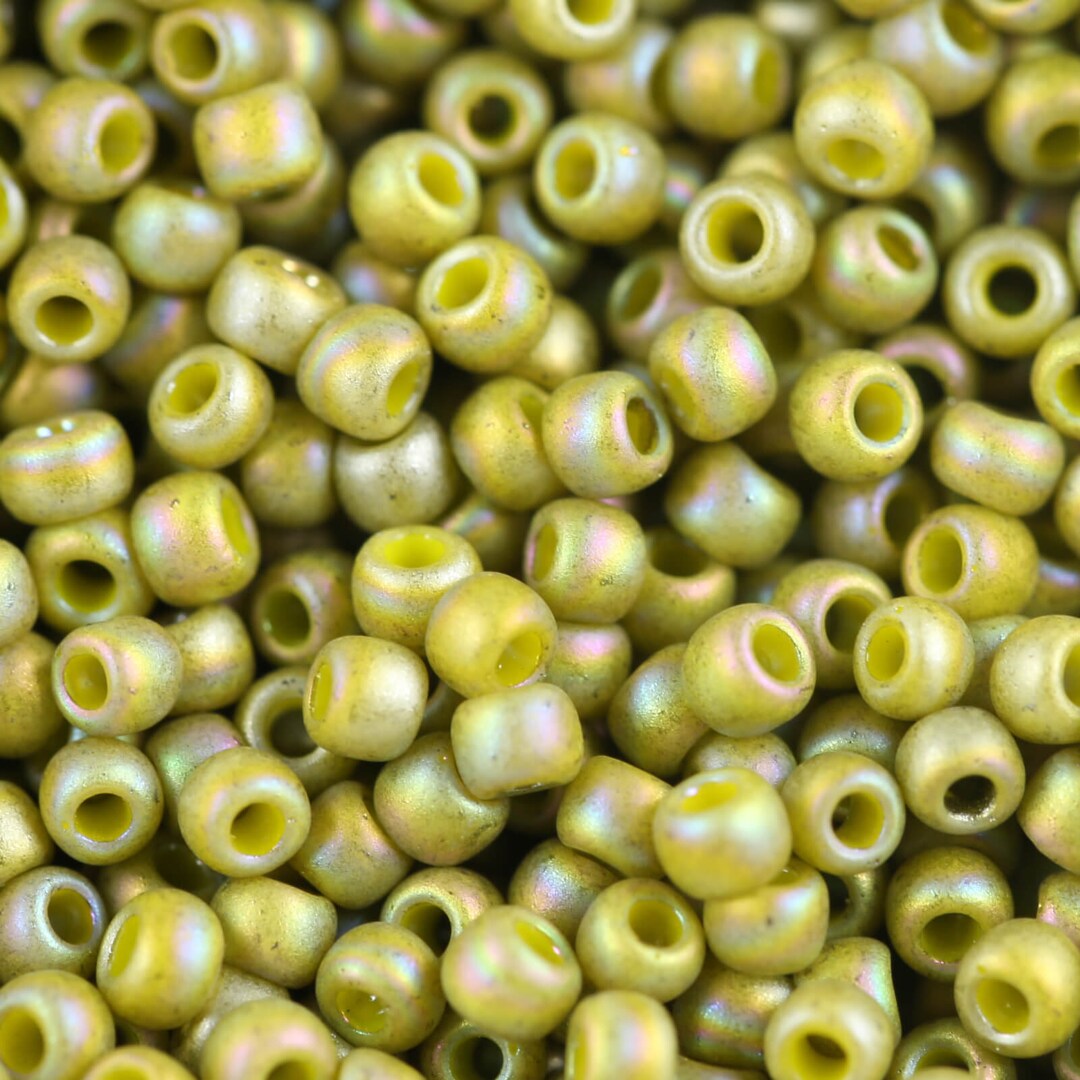 11-2631F TOHO 11/0 Round - Semi Glazed Rainbow Olive AB - TOHO Seed ...
