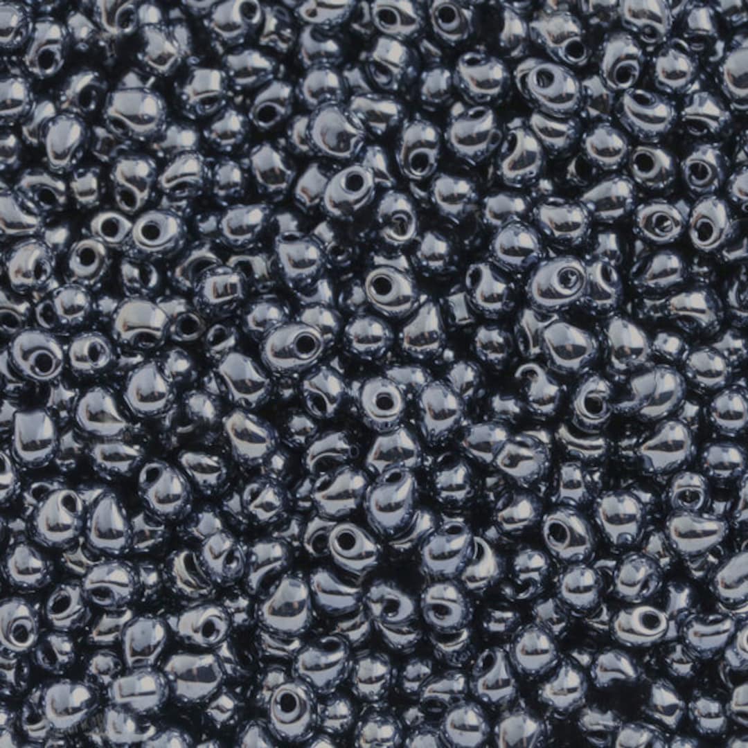 DP-451 Gunmetal - Miyuki Drop Beads 3.4mm - Etsy