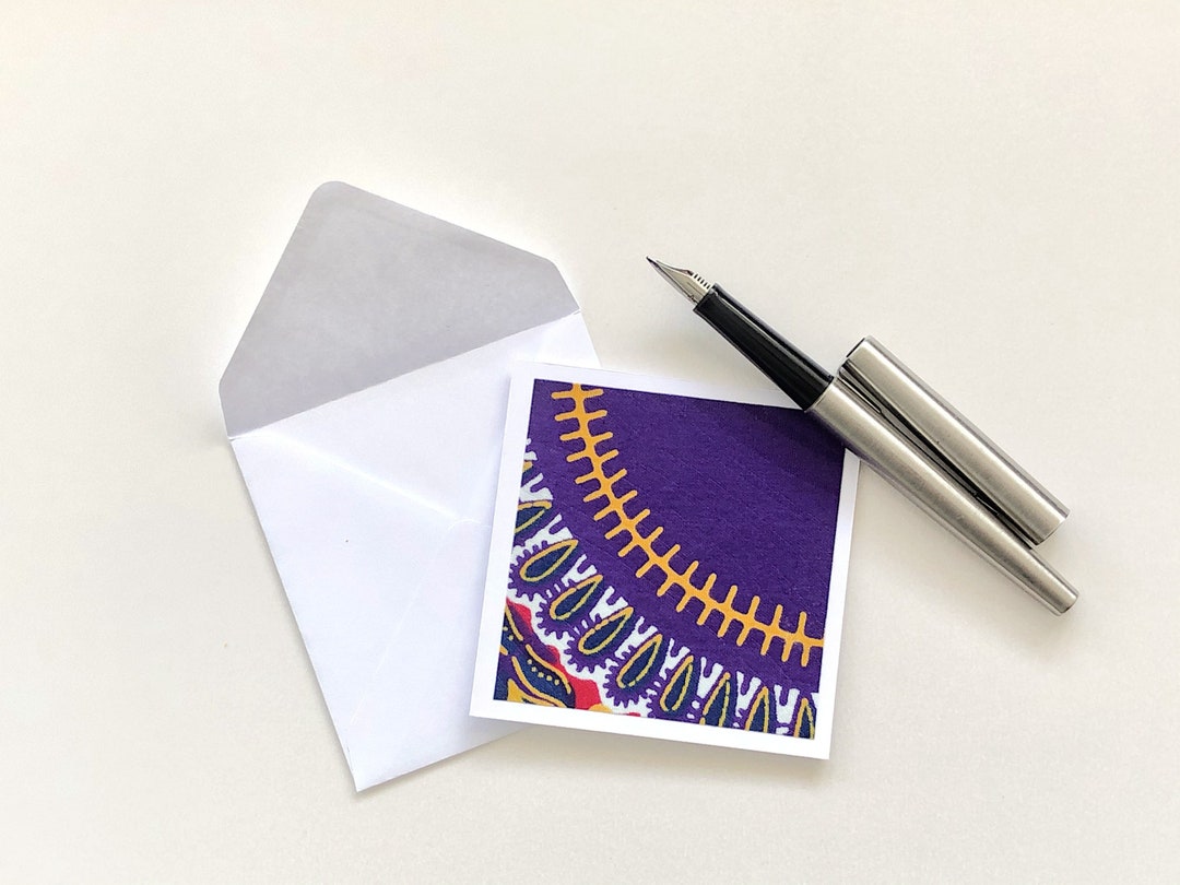 African Print Cards | Ankara Notecards | Ethnic Cards | Stocking Filler ...