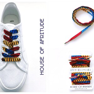 African Print Shoe Laces, Ankara Shoe Laces, Sneaker Shoestrings, Wax ...