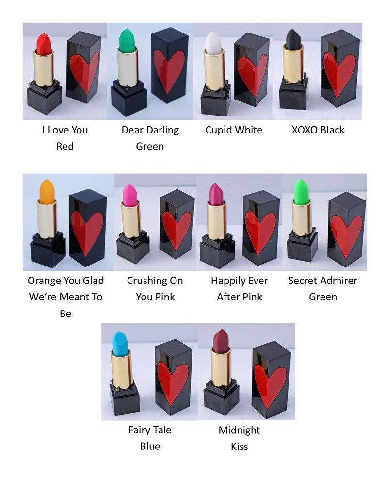 Fake Lipstick Choose Your Colors Fake Makeup Pretend - Etsy