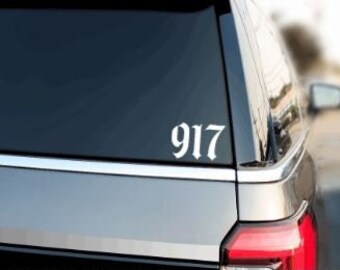 Custom Area Code Vinyl Sticker Decal Local Pride Number Stickers - Etsy