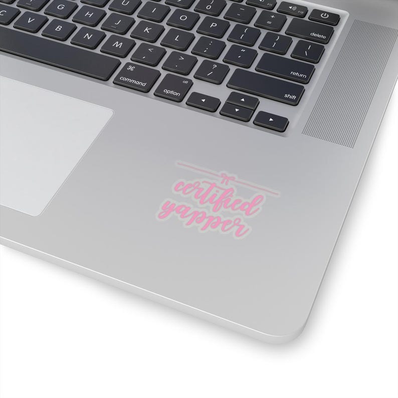 Certified Yapper Sticker, Pink Bow Funny Trendy Laptop Decals, Water ...