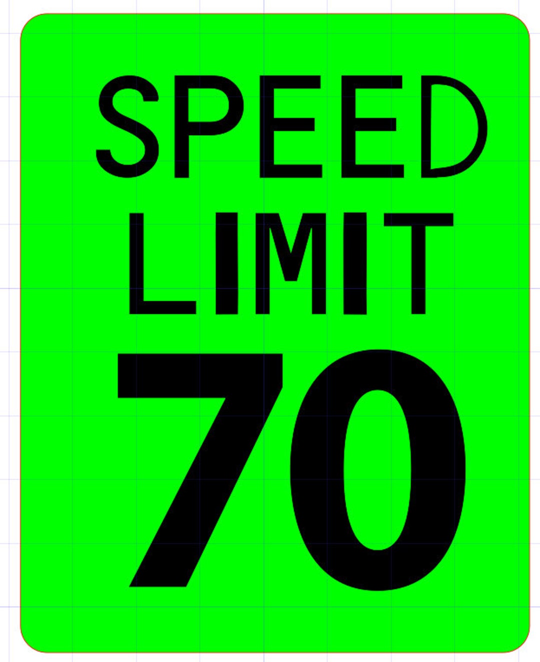 DIGITAL FILE Speed Limit Sign SVG - Etsy