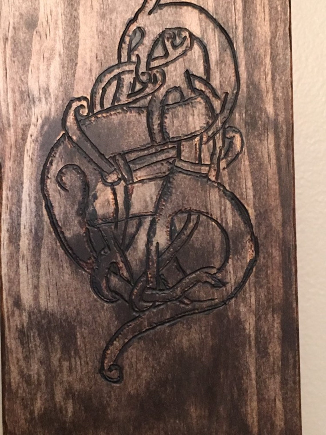 Norse Knot Fenrir / Fenris Wolf Wall Plaque / Wall Hanger. *pagan ...