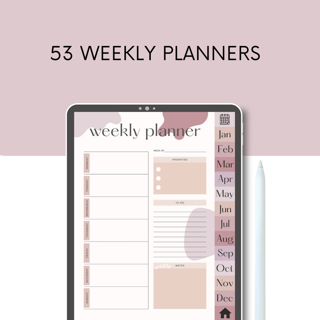 Digital Planner, Instant Download, Printable Pages, iPad Planner, 2024 ...