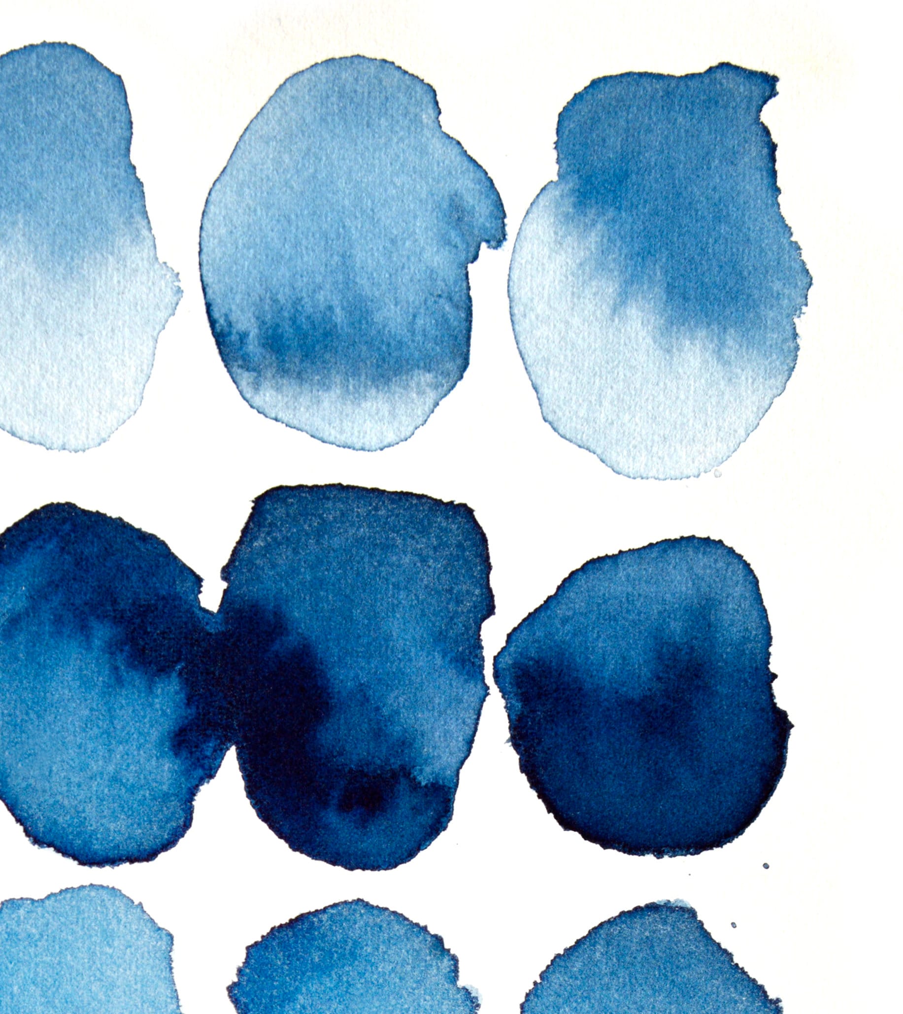 Arte imprimible azul índigo abstracto, arte de la pared de la marina ...