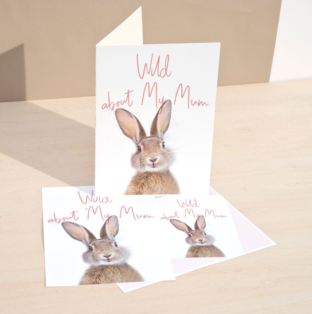 Mothers Day Greetings Card Printable, Peek-a-boo Bunny Printable Card ...