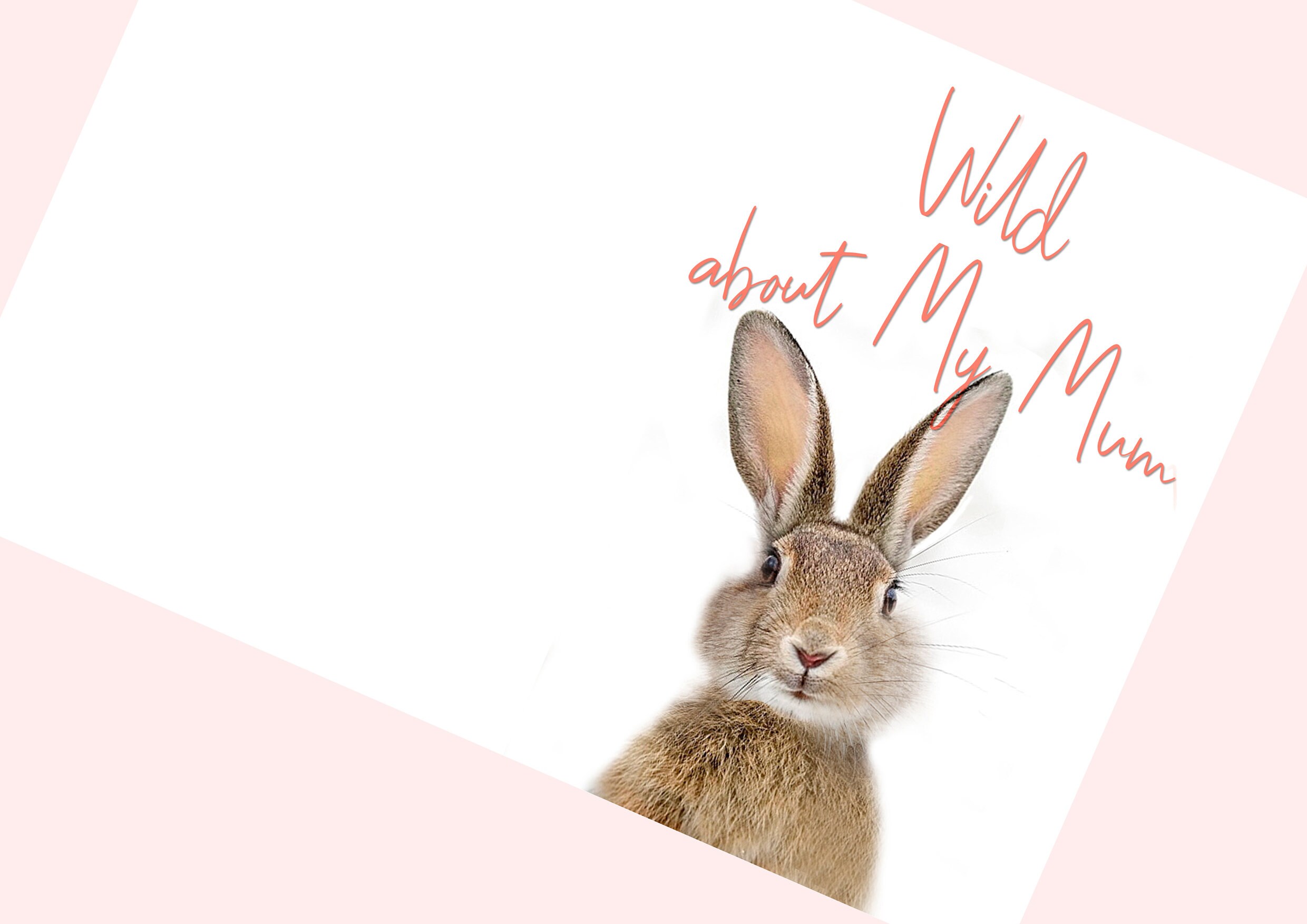 Mothers Day Greetings Card Printable, Peek-a-boo Bunny Printable Card ...