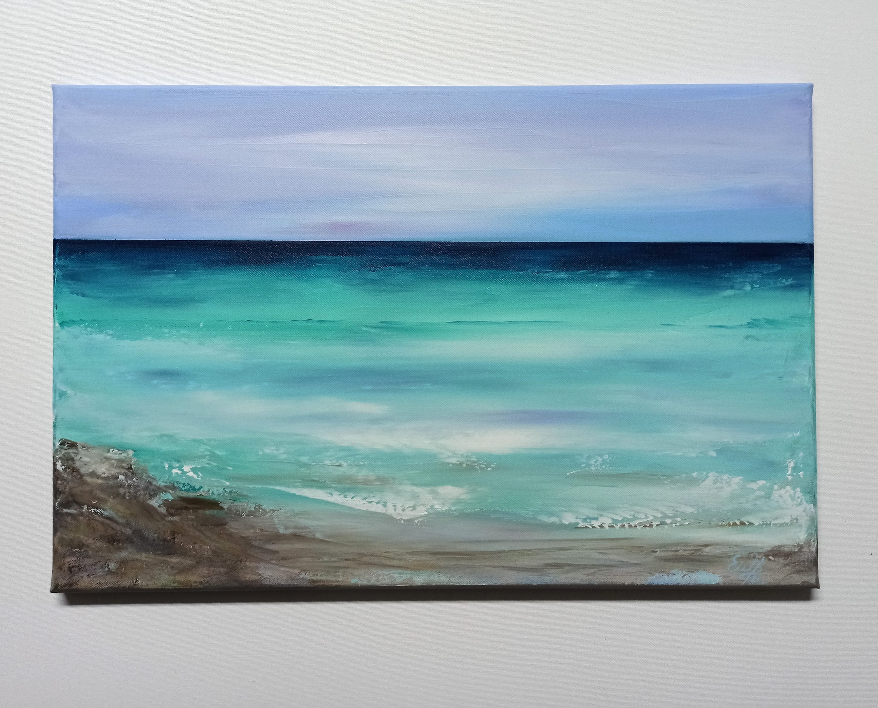 Original Painting Tropical Sea, Maritime Art, Sea Waves Beach, Seascape ...