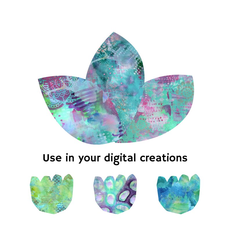 Digital Download Mixed Media Collage Art Sheet Journaling Collage Sheet ...